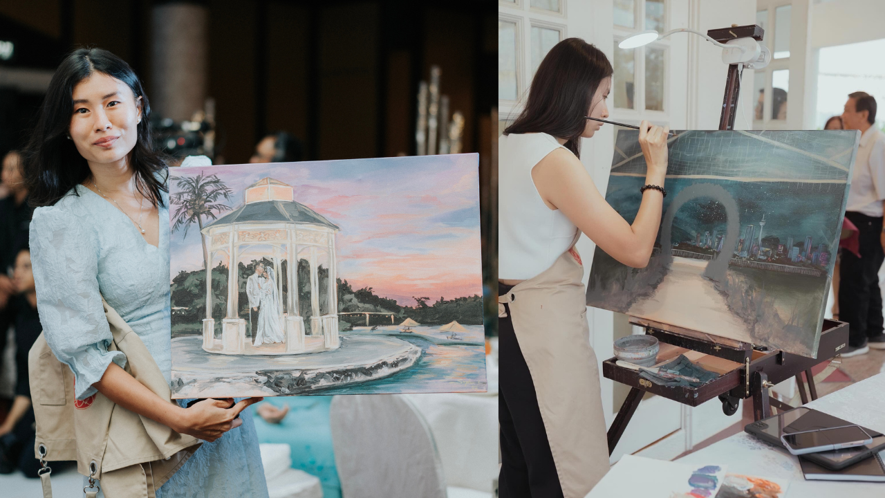 Meet Sophia Ng, Malaysia’s First Live Wedding Painter Who Adds a ...