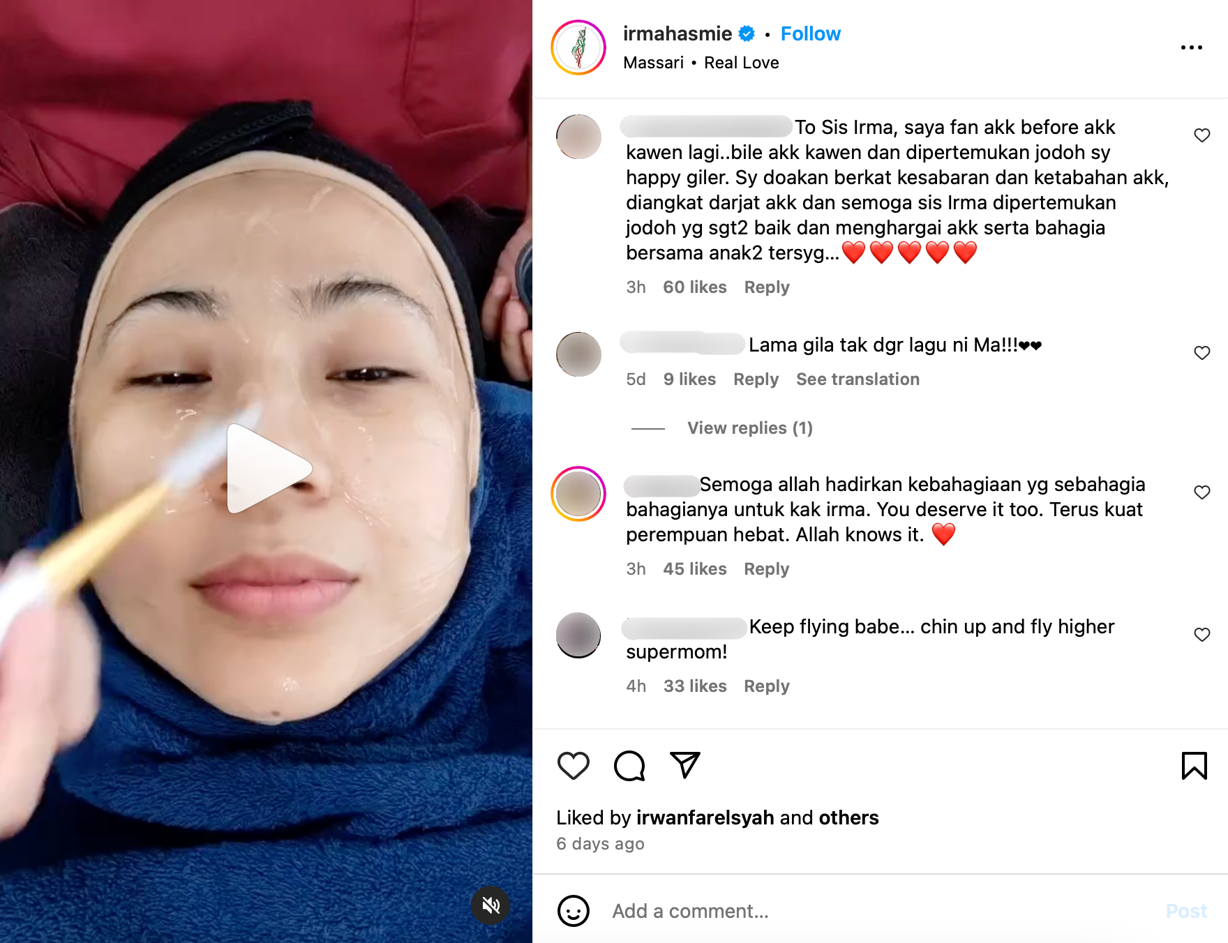 Suami Kongsi Gambar Nikah, Netizen Beri Kata-Kata Semangat Buat Irma ...