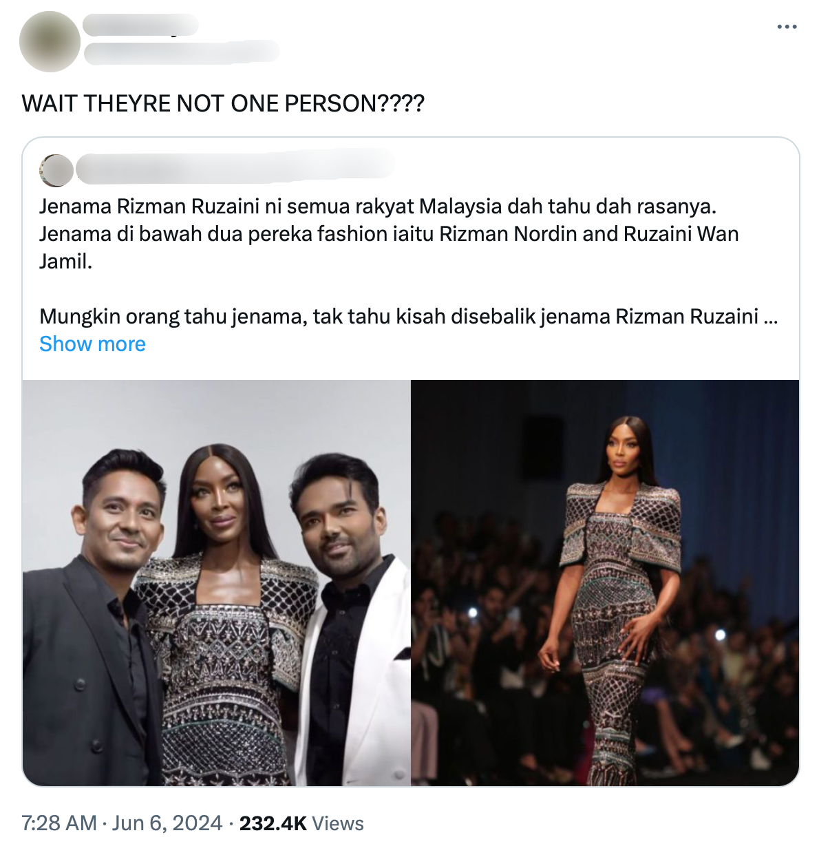 “Wait They Are Not One Person?” Masih Ramai Tak Tahu Rizman Ruzaini ...