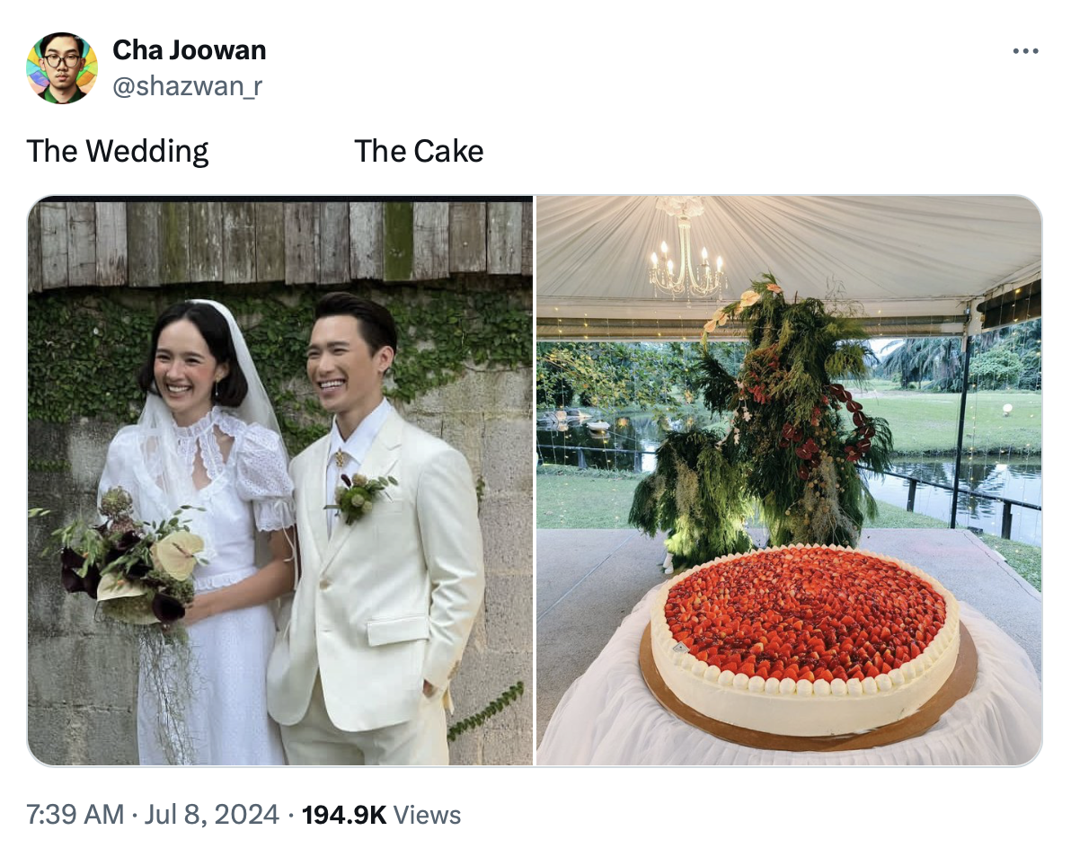 5 Kilogram Strawberi Diperlukan Untuk Kek Perkahwinan Sean Lee & Bay ...