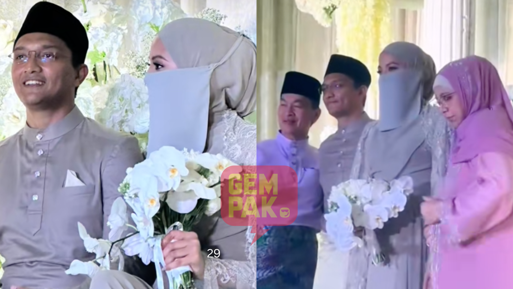 Cantik Berpurdah, Majlis Resepsi Aisyah Aziz & Suami Indah Penuh ‘Nuansa Islami’ - “Selawat ...