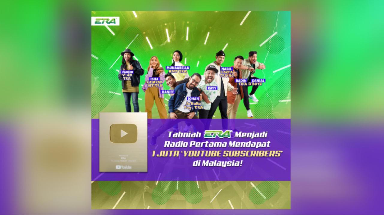 Tahniah...ERA Jadi Stesen Radio Pertama Di Malaysia Mendapat 1 Juta ...