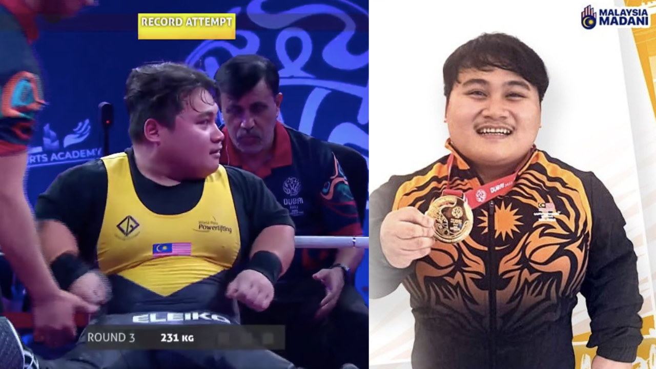 Sarawakian Para Powerlifter Smashes Own World Record with 231KG Lift