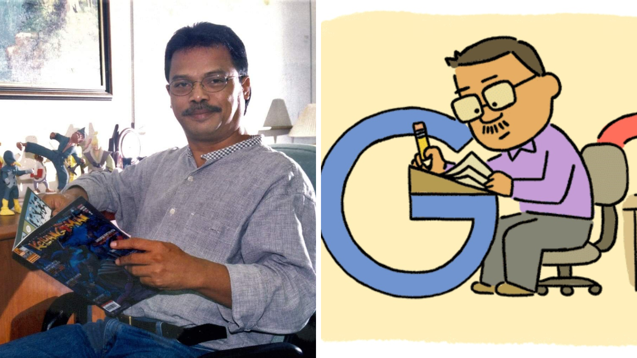 Legendary Keluang Man Cartoonist Kamn Ismail Honoured in Google Doodle