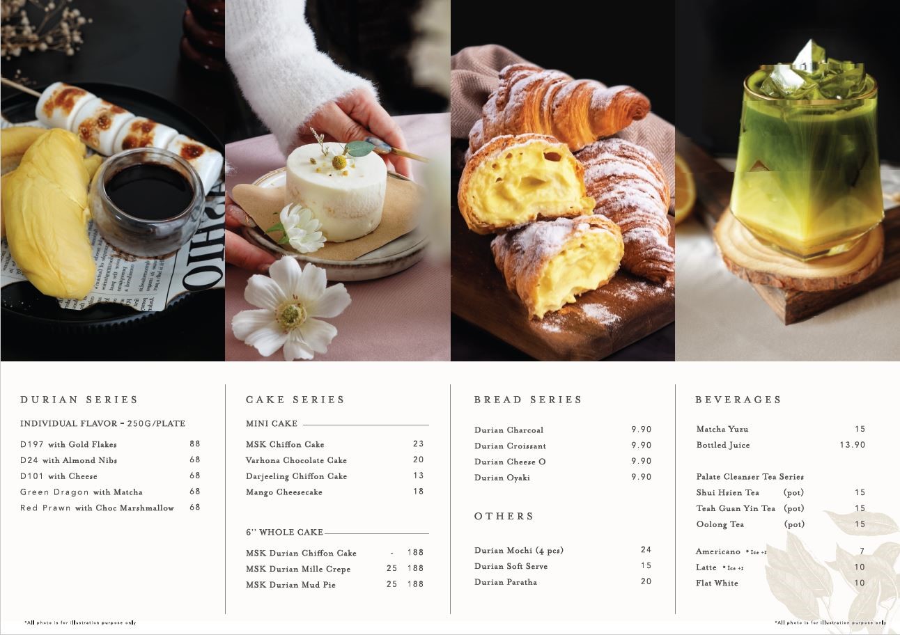 This Cafe Serves Fine Dining-Level Durian Dishes