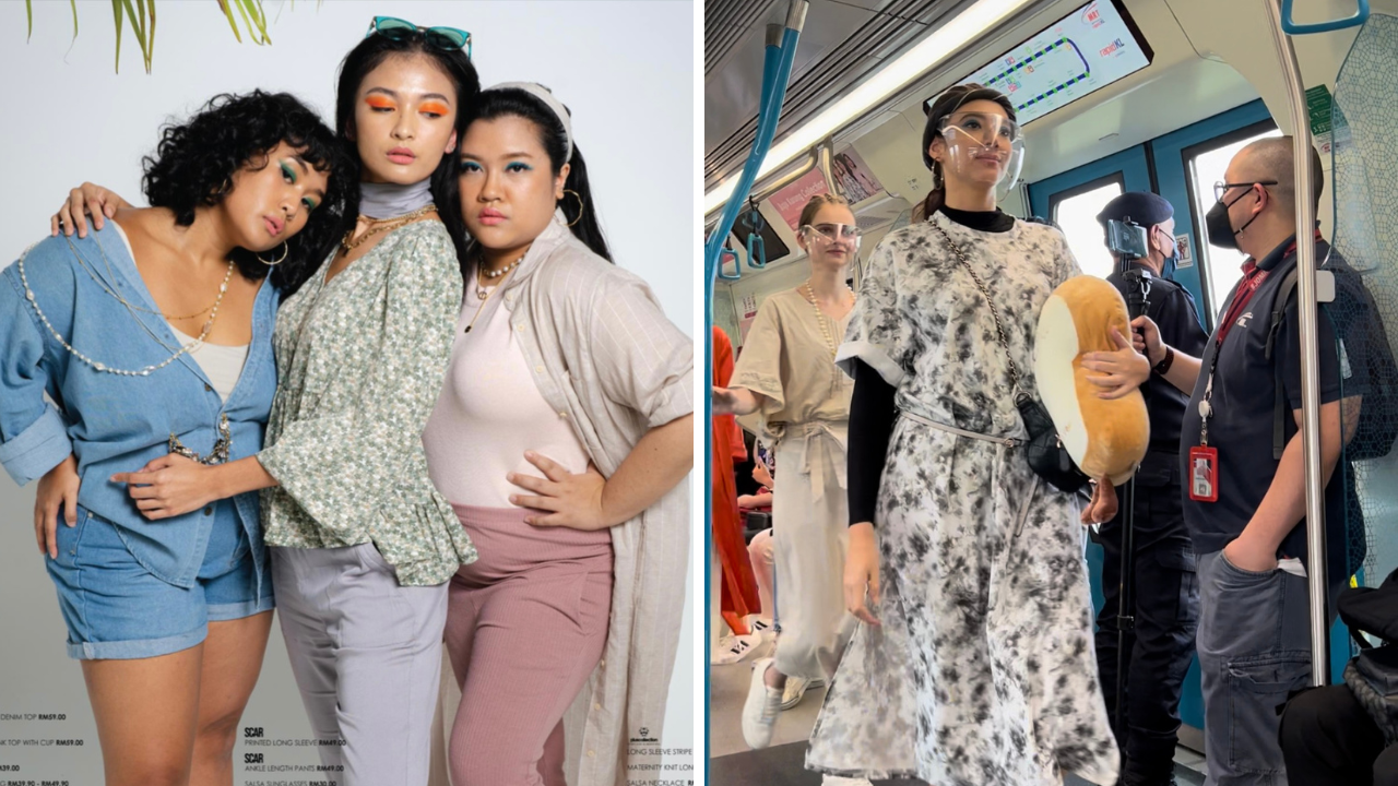 AEON Launched New Line of Fashion Apparel with A Runway in an MRT Coach