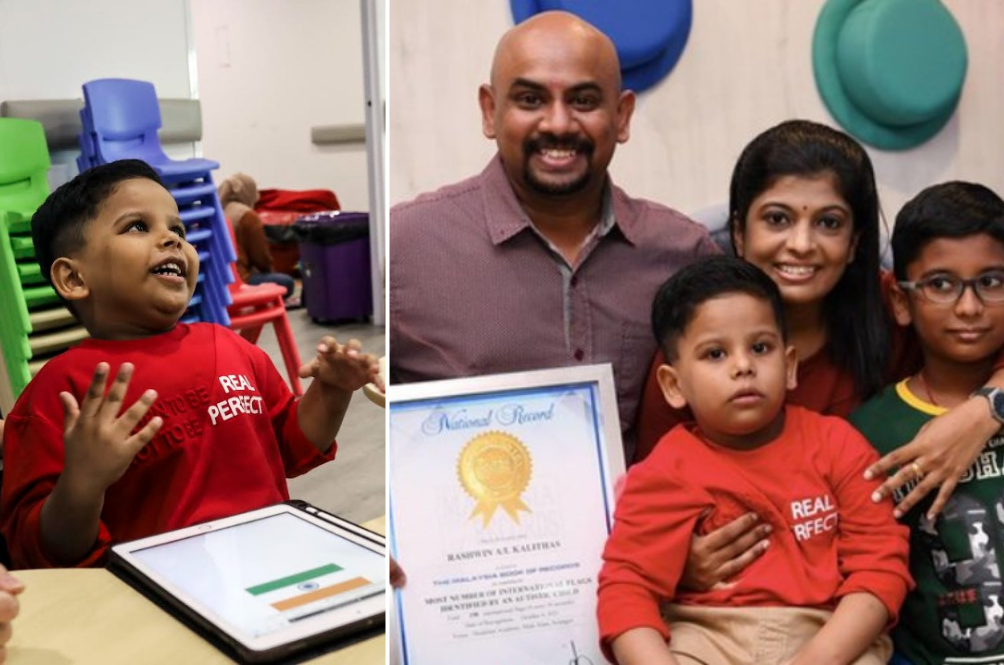 Autistic M'sian Boy Sets New National Record For Identifying 198 Flags ...
