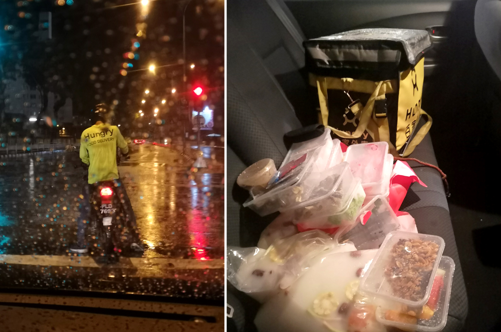 Woman Goes Out Of Her Way To Help Food Delivery Rider Stranded In Heavy ...