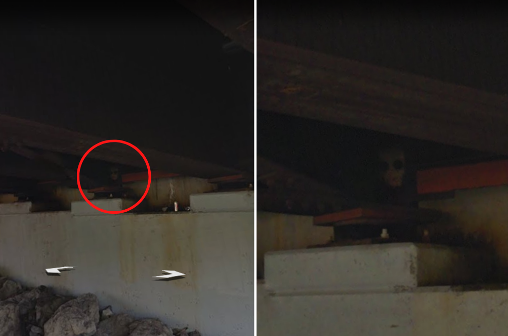 Eagle-Eyed Netizens Spot 'Ghostly Face' Under A New York Bridge Using ...