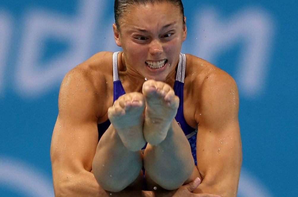 Wajah Kelakar Peserta Sukan Terjun