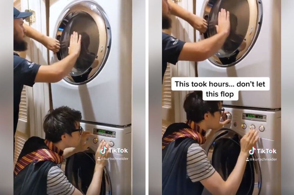 [VIDEO] Two Guys Recreate Harry Potter Theme Using Washing Machine