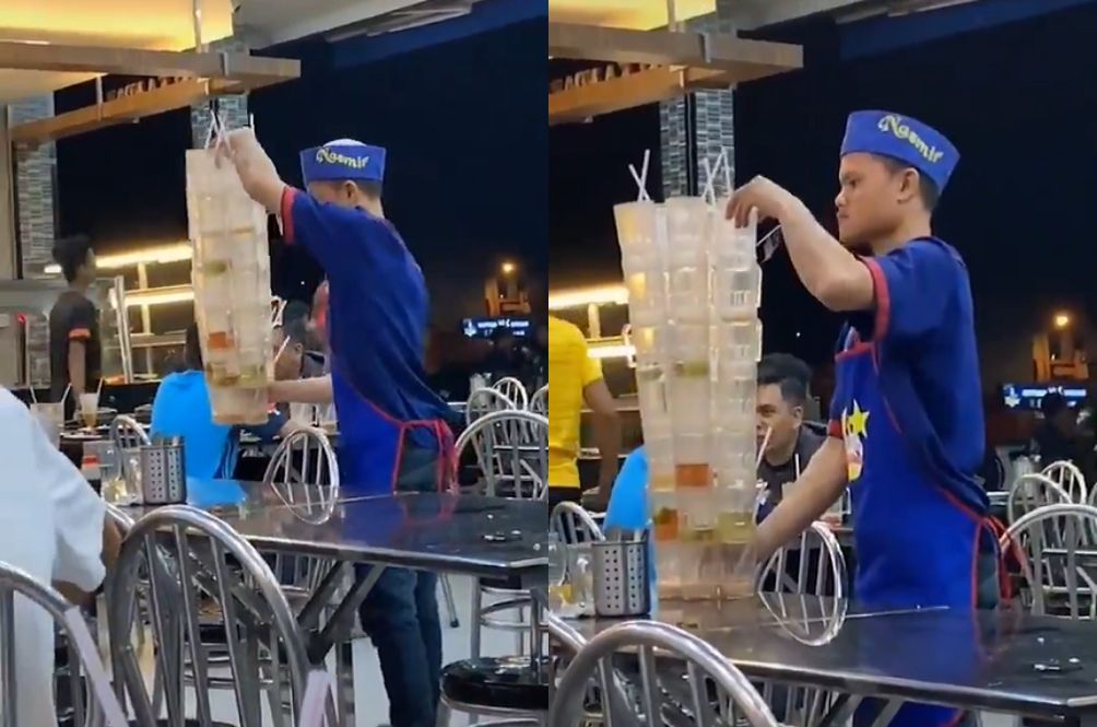 This Mamak Stall Worker’s Cup-Stacking Skills In Kedah Will Blow Your Mind