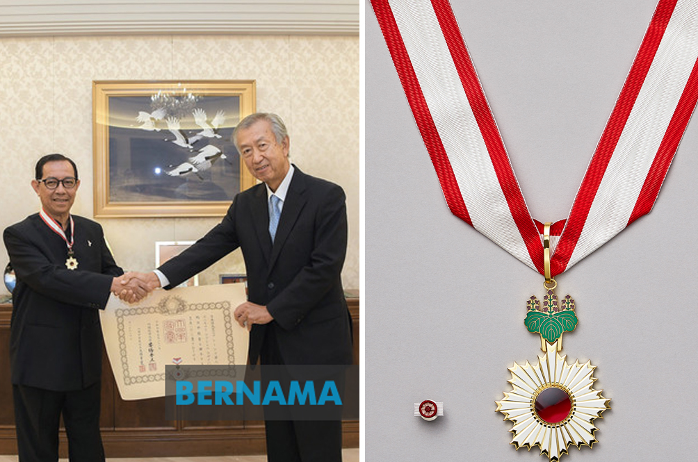 Malaysian Conferred Japan’s 'Order Of The Rising Sun, Gold Rays With ...