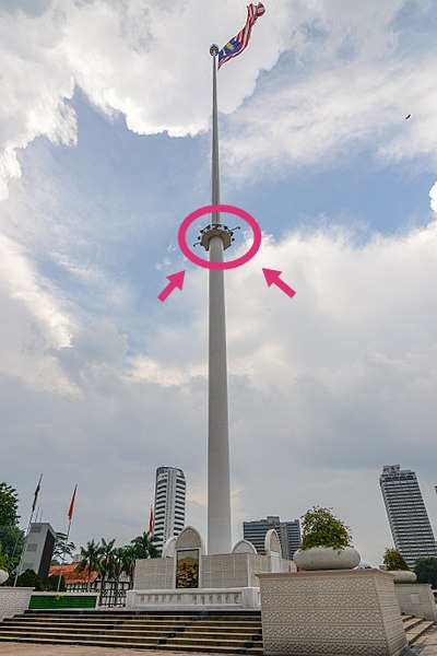 We Climbed A 100-Meter Flagpole To Change One Of Malaysia's Biggest ...