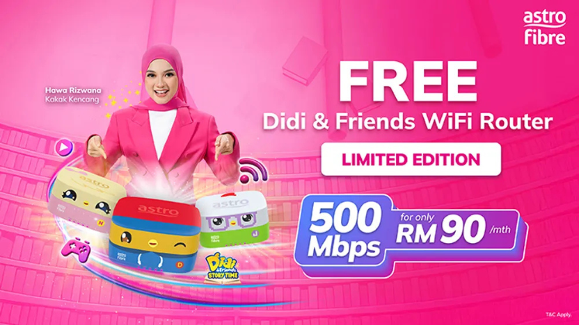Free Didi & Friends Router for Astro Fibre Subscribers | Astro Ulagam