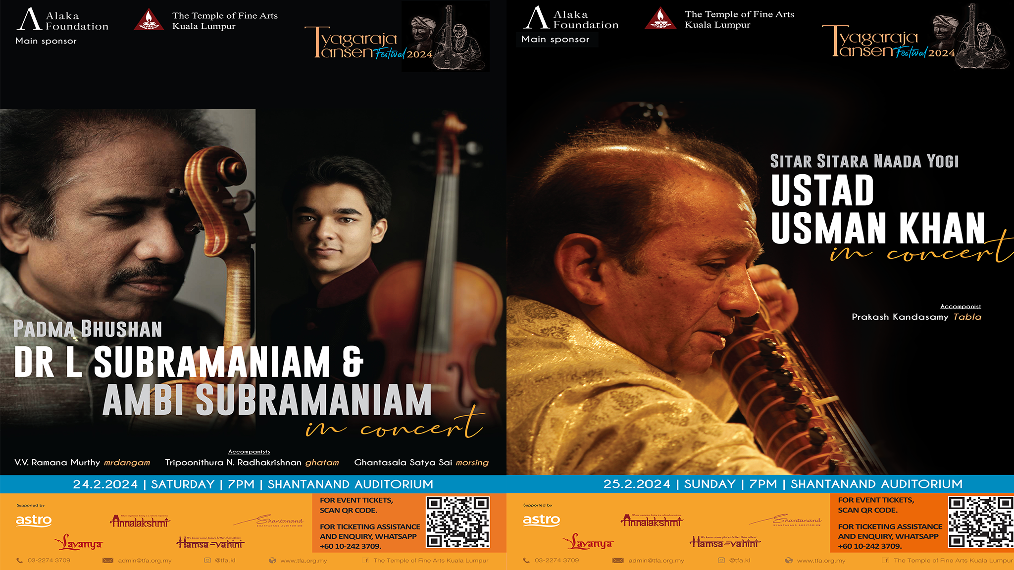 Violin Bows and Sitar Strings : Tyagaraja-Tansen Festival 2024's ...