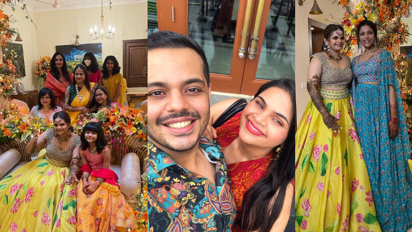 Vidyu Raman Looks Stunning as a Bride in Pre-Wedding Festivities ...