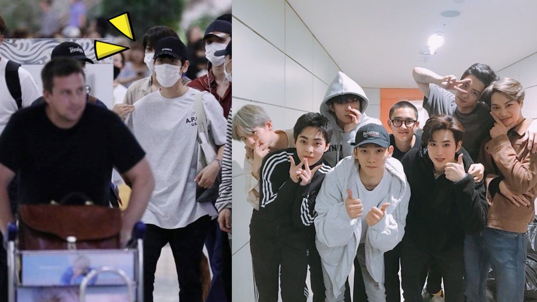 老外淡定推车出机场……后面跟着是天团EXO！ | XUAN