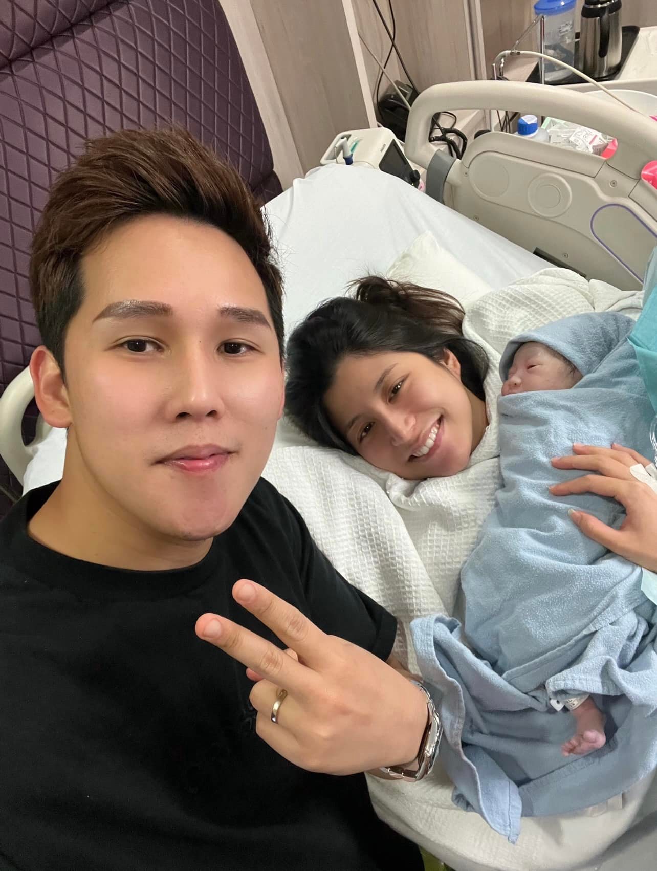 恭喜！ Jeff & Inthira升格当爸妈...“梁马路”出生了 | XUAN