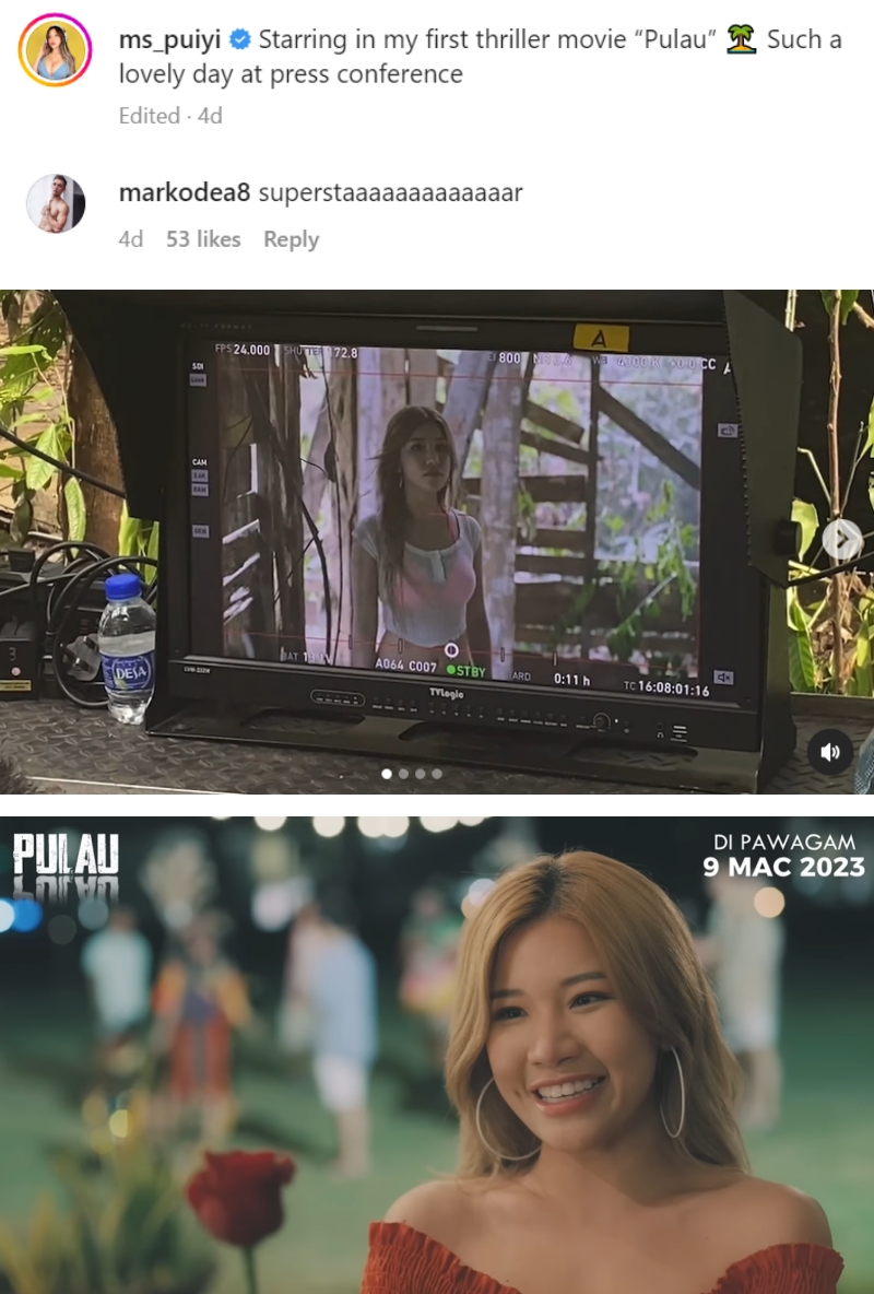 Pui Yi 拍恐怖片《Pulau》！预告片曝光 扑倒男演员身上挑逗 | XUAN