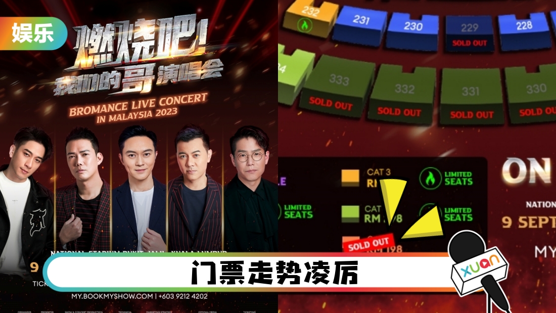 《燃烧吧！我们的哥演唱会》大马站多区域完售！预告有全新内容、歌单 | XUAN