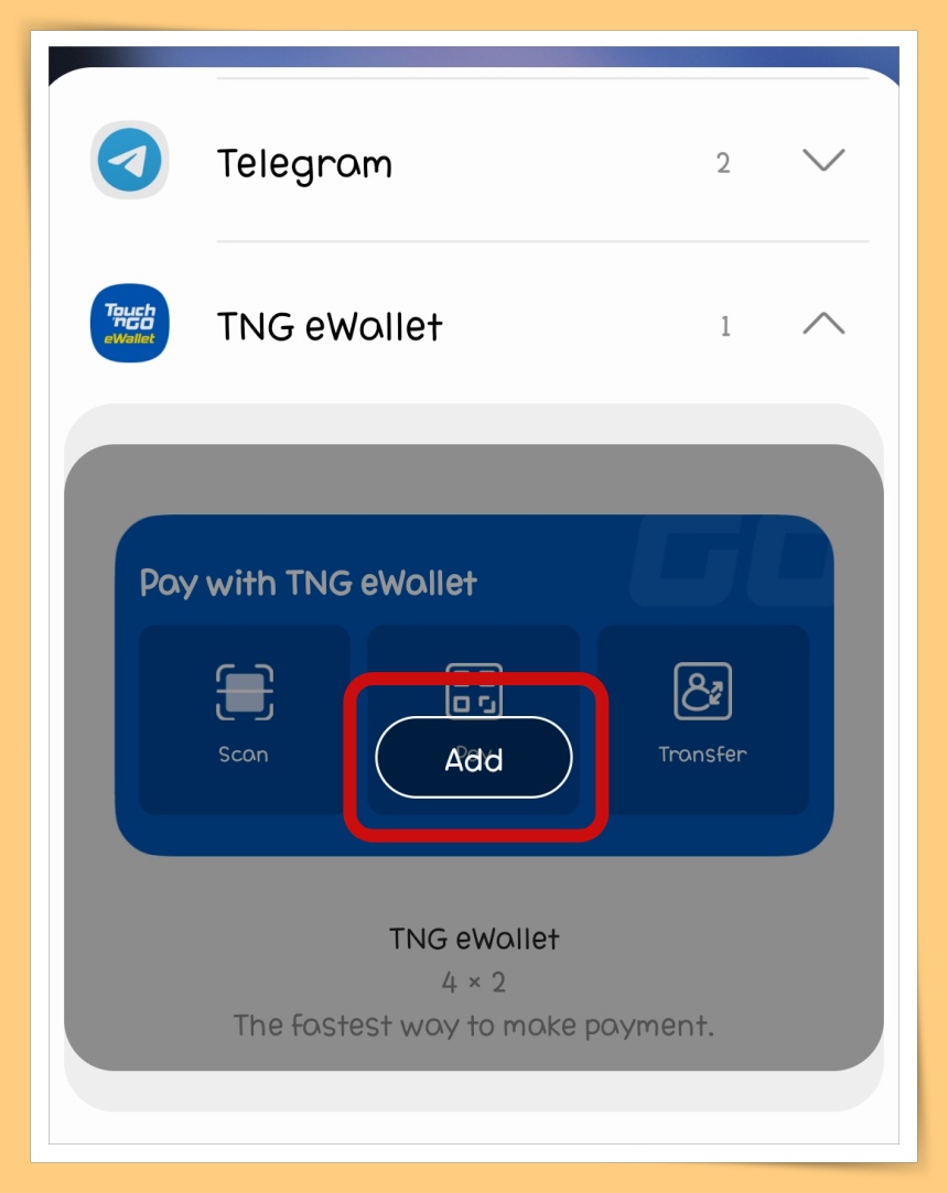 Tips I TNG eWallet小组件太方便了！教你如何设置在手机页面付款或转账！ | XUAN