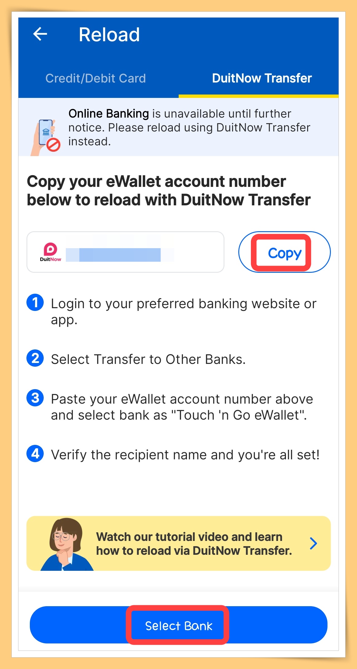 Tips I TNG eWallet换新充值方式！教你如何使用DuitNow Transfer充值！ | XUAN