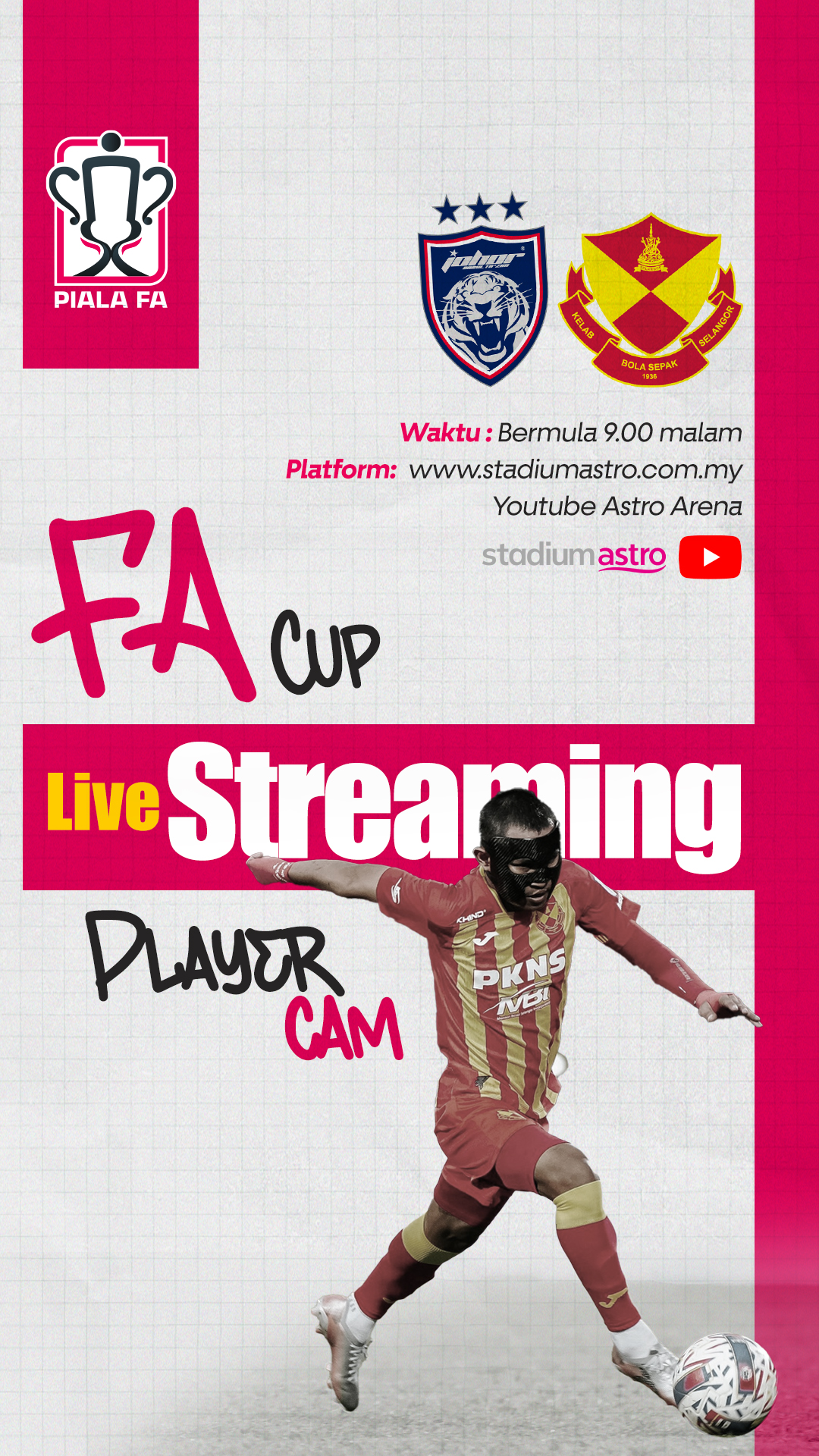 Malaysia FA Cup FINAL 直播LIVE | Faisal Halim 直拍 全程看他踢球 | XUAN